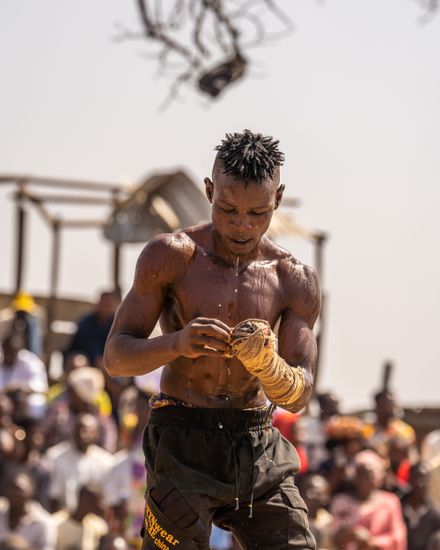 Portrait Nigerian Fighter Dambe Fight Dambe Editorial Stock Photo ...