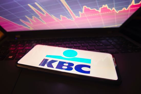This Photo Illustration Kbc Bank Logo Editorial Stock Photo - Stock ...
