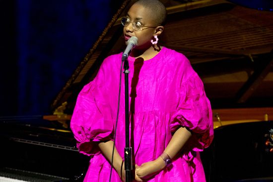 American Jazz Singer Cecile Mclorin During Editorial Stock Photo ...