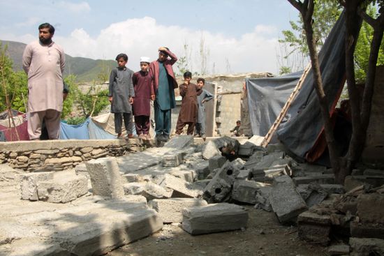 Locals Check Rubble House That Damaged Editorial Stock Photo - Stock ...