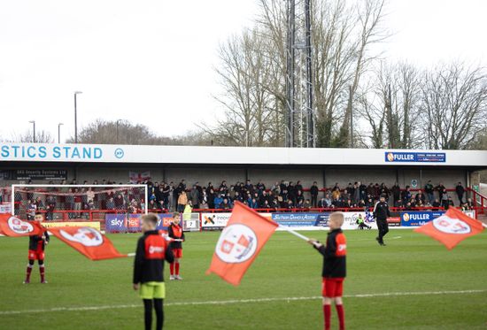 Rochdale Fans Before Kick Off Editorial Stock Photo - Stock Image ...