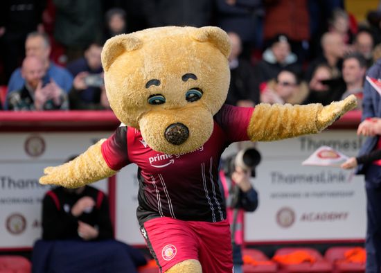 Stevenage Mascot Boro Bear Celebrates Editorial Stock Photo - Stock ...