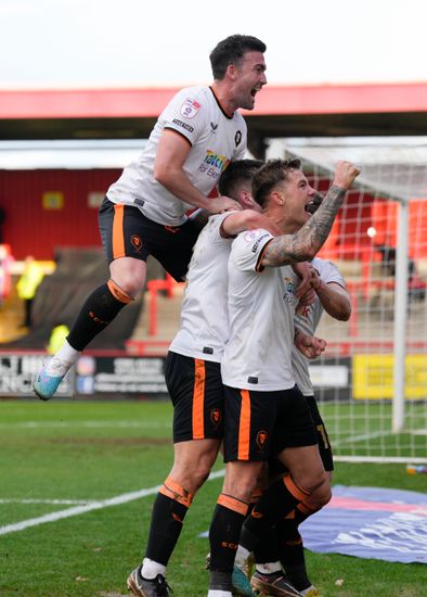 Callum Hendry Salford City Celebrates Scoring Editorial Stock Photo ...