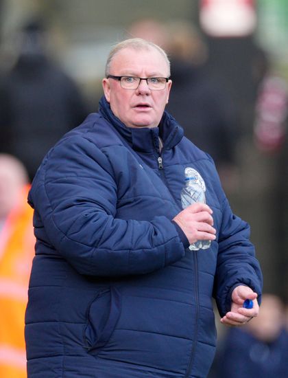 Angry Steve Evans Stevenage Manager During Editorial Stock Photo ...