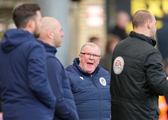 Angry Steve Evans Stevenage Manager During Editorial Stock Photo ...