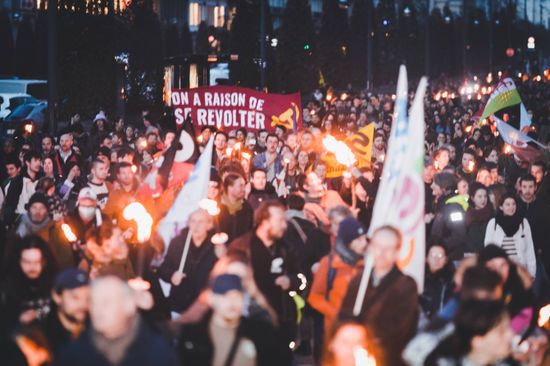 Peaceful Start Demonstration After Official Demonstration Editorial ...