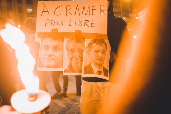 Peaceful Start Demonstration After Official Demonstration Editorial ...