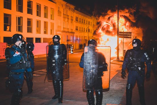 Peaceful Start Demonstration at End Official Editorial Stock Photo ...