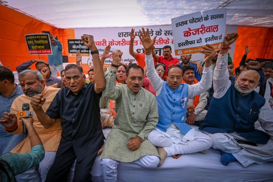 Virender Sachdeva Delhi Bjp President Along Editorial Stock Photo ...