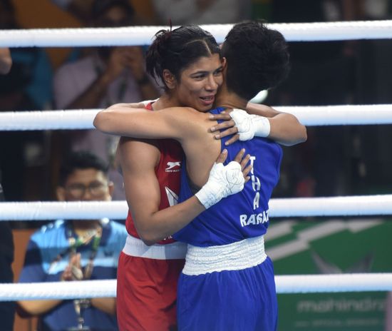 Indian Boxer Nikhat Zareen 50kg After Editorial Stock Photo - Stock ...