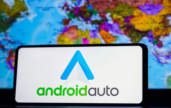 This Photo Illustration Android Auto Logo Editorial Stock Photo - Stock ...