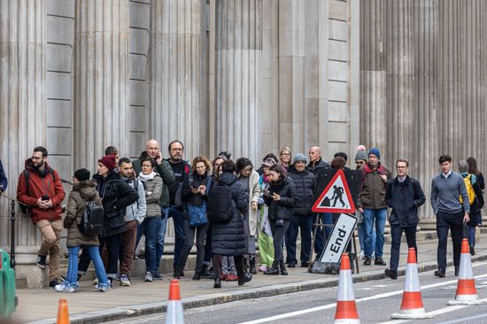 Members Public Queue Outside Bank England Editorial Stock Photo - Stock ...