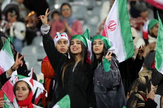 Female Iranian Fans During Friendly Soccer Editorial Stock Photo ...