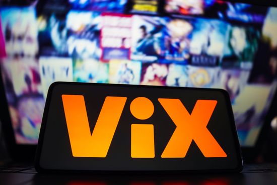 This Photo Illustration Vix Logo Displayed Editorial Stock Photo ...