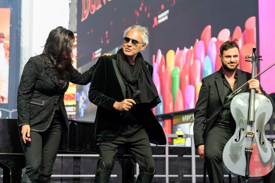 Veronica Berti Andrea Bocelli Stjepan Hauser Editorial Stock Photo ...