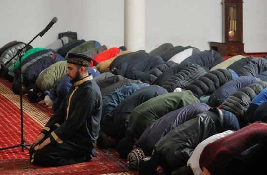 Ukrainian Muslims Pray During First Day Editorial Stock Photo - Stock ...