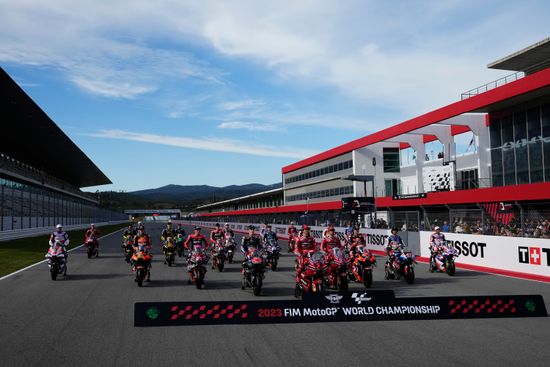 Motogp Riders Pose Prior Grande Premio Editorial Stock Photo - Stock ...