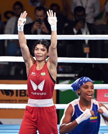 Indian Boxer Nikhat Zareen Reacts After Editorial Stock Photo - Stock ...