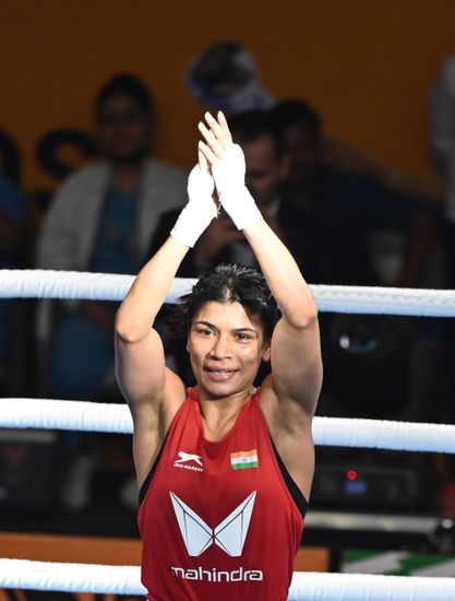 Indian Boxer Nikhat Zareen Reacts After Editorial Stock Photo - Stock ...