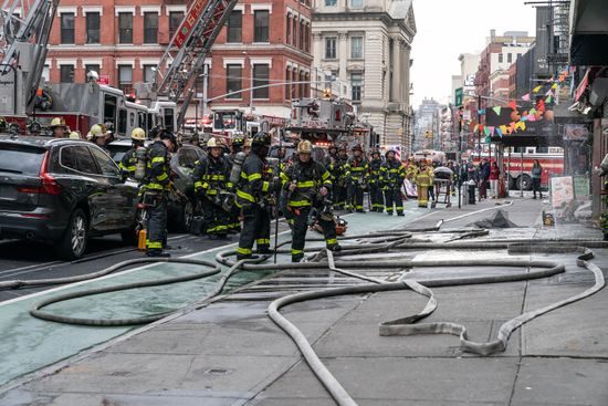 Rescue Operation By Firefighters Extinguish 2alarm Editorial Stock ...