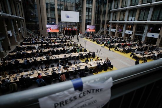 Main Press Room Crowded Journalists Reporters Editorial Stock Photo ...