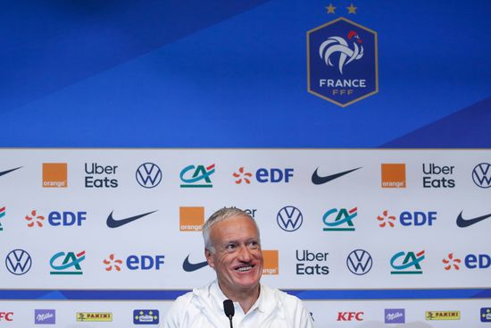 Frances Head Coach Didier Deschamps Smiles Editorial Stock Photo ...