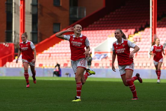 Caitlin Foord Arsenal Celebrates Her Goal Editorial Stock Photo - Stock ...