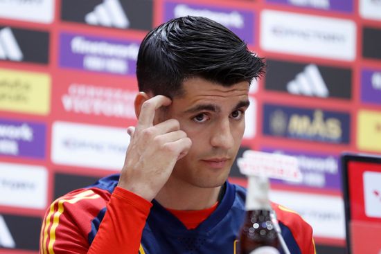 Spains National Soccer Team Captain Alvaro Editorial Stock Photo ...