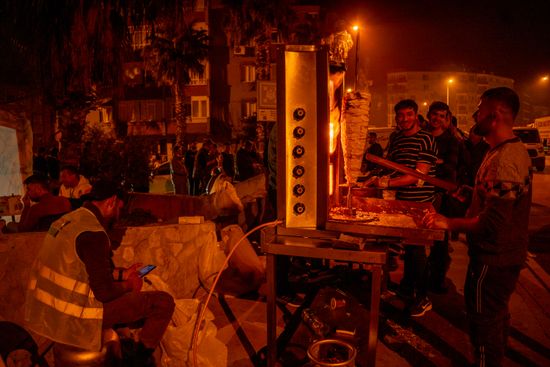 Volunteer Restaurant Workers Offered Doner Kebab Editorial Stock Photo ...