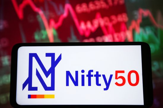 This Photo Illustration Nifty 50 Logo Editorial Stock Photo - Stock ...