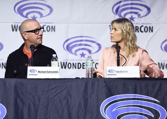 Michael Satrazemis Kim Dickens Editorial Stock Photo - Stock Image ...