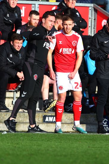 Daniel Batty Fleetwood Town Coming On Editorial Stock Photo - Stock ...