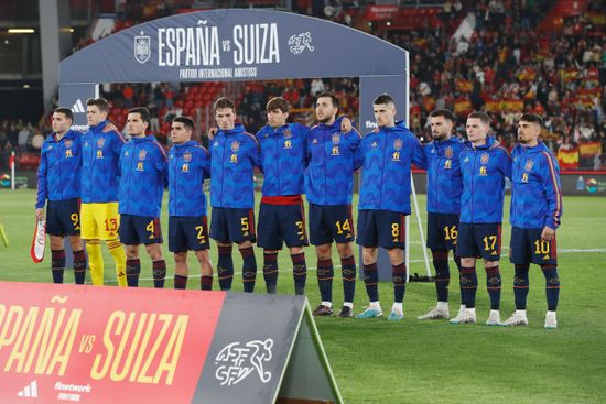 Under21 Spain Team Group Lineup Esp Editorial Stock Photo - Stock Image ...
