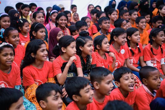 Underprivileged Children Attend Classes Obhizatrik School Editorial ...