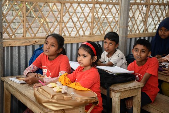 Underprivileged Children Attend Classes Obhizatrik School Editorial ...