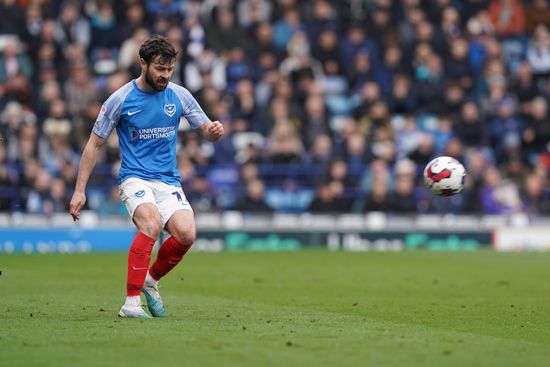 Portsmouth Defender Joe Rafferty During Efl Editorial Stock Photo ...
