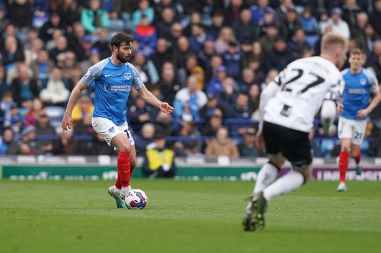 Portsmouth Defender Joe Rafferty During Efl Editorial Stock Photo ...