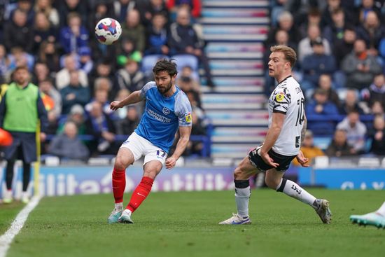Portsmouth Defender Joe Rafferty During Efl Editorial Stock Photo ...