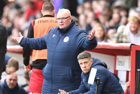 Steve Evans Manager Stevenage Fc During Editorial Stock Photo - Stock ...