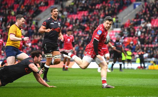 Steff Evans Scarlets Scores Try Editorial Stock Photo - Stock Image ...
