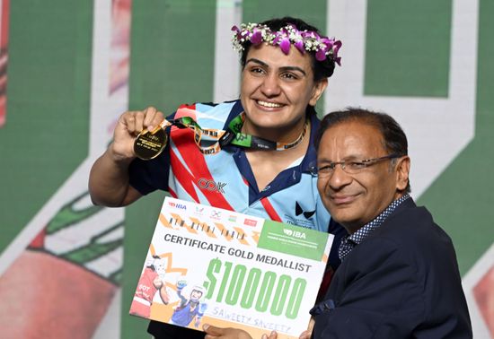 Indias Saweety Boora Bfi President Ajay Editorial Stock Photo - Stock ...