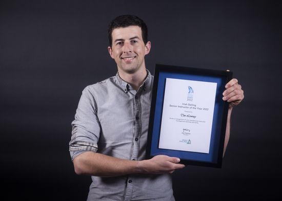 Tim Lowney Accepting Irish Sailing Senior Editorial Stock Photo - Stock ...
