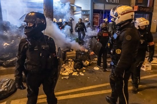 Motorized French Police Officers Bravm Intervention Editorial Stock ...