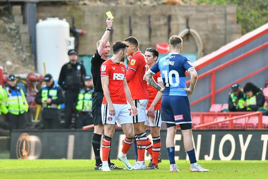 Miles Leaburn Charlton Shown Yellow Card Editorial Stock Photo - Stock ...