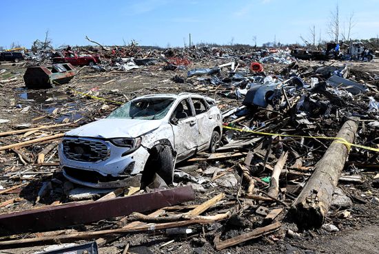 Destroyed Car Stands Amid Devastation After Editorial Stock Photo ...