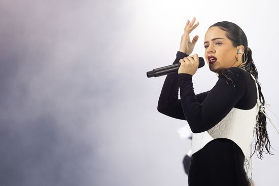 Spanish Singer Rosalia Performs Lollapalooza Festival Editorial Stock ...
