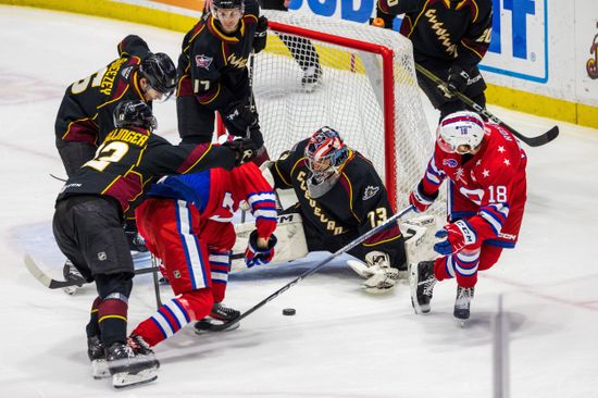 Cleveland Monsters Goaltender Jet Greaves 73 Editorial Stock Photo ...