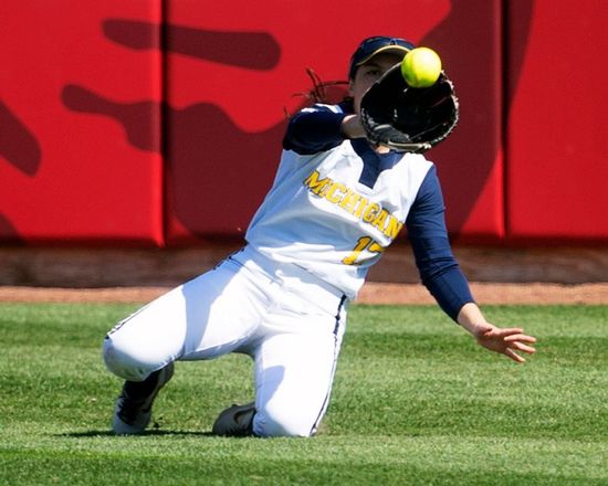 Michigan Wolverines Outfielder Ellie Mataya 17 Editorial Stock Photo ...