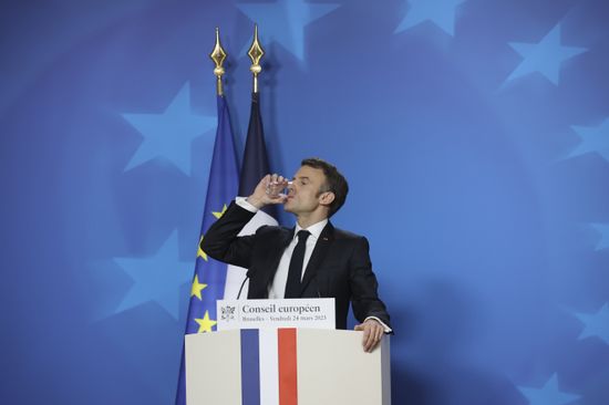 Emmanuel Macron President Republic France Drinks Editorial Stock Photo ...