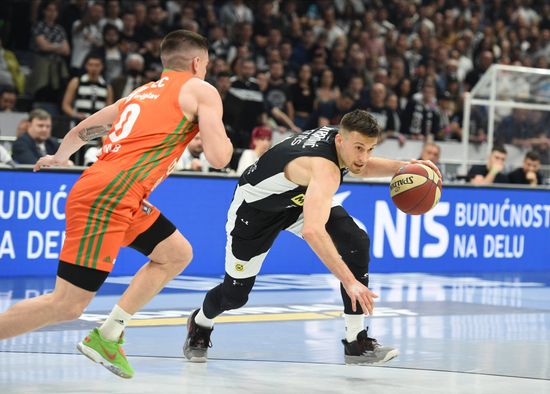 Aleksa Avramovic Partizan During Basketball Match Editorial Stock Photo ...